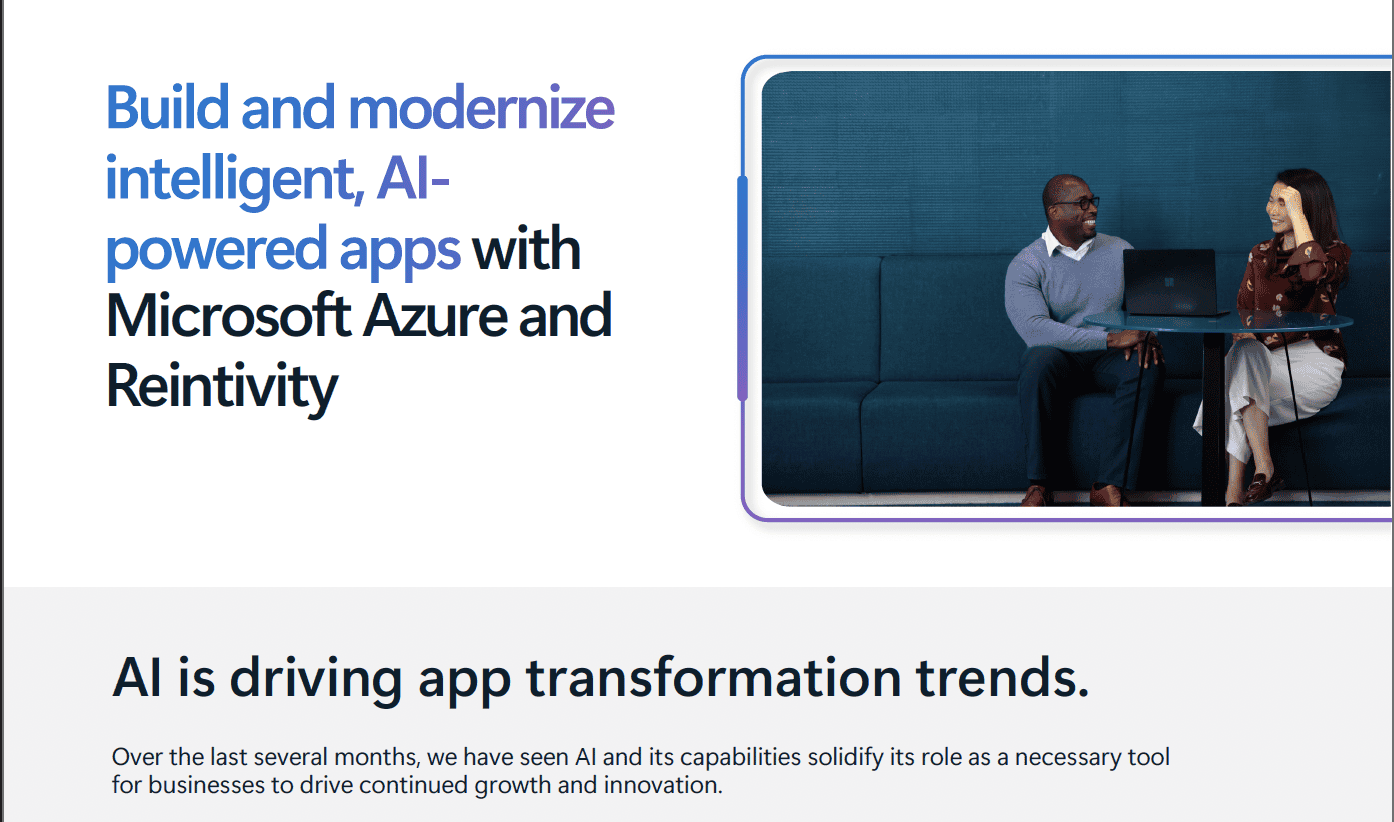 AI-Driven App Modernization with Microsoft Azure and Reintivity ...